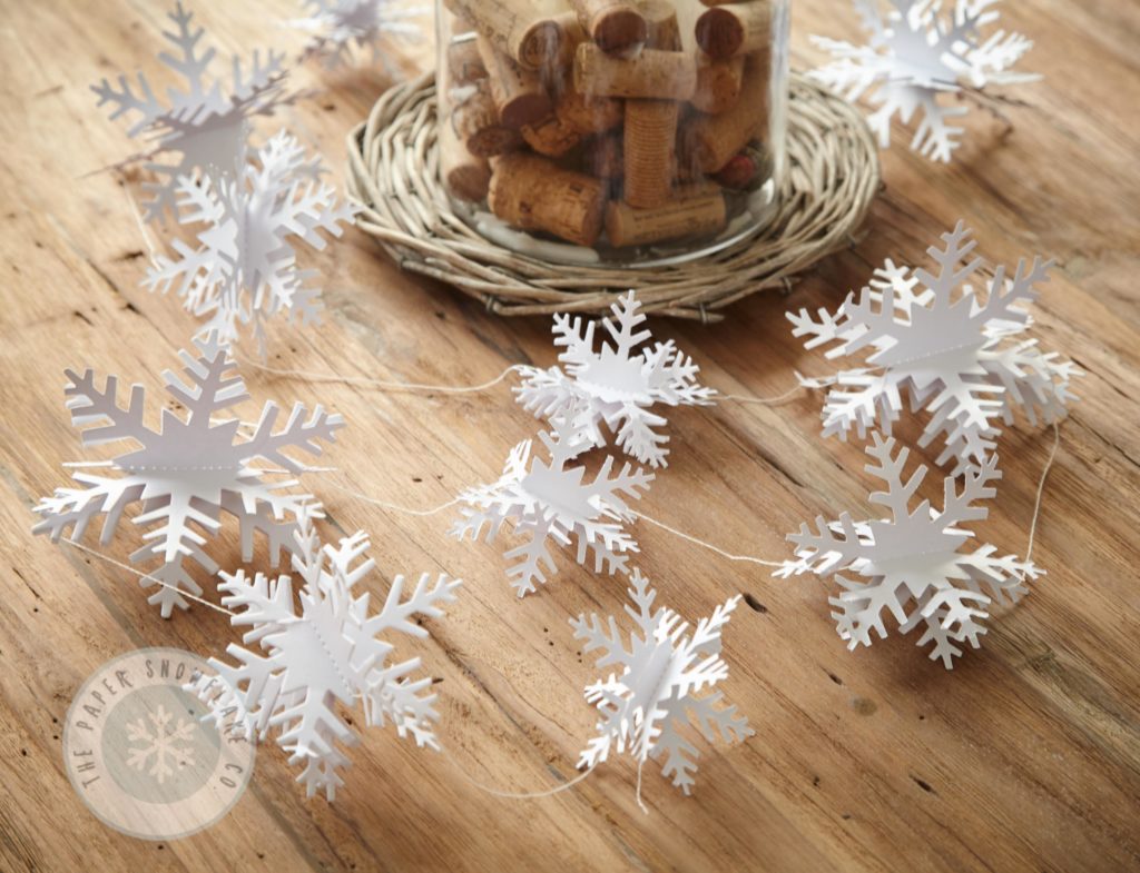 3 Meter Paper Snowflake Garland | The Paper Snowflake Company