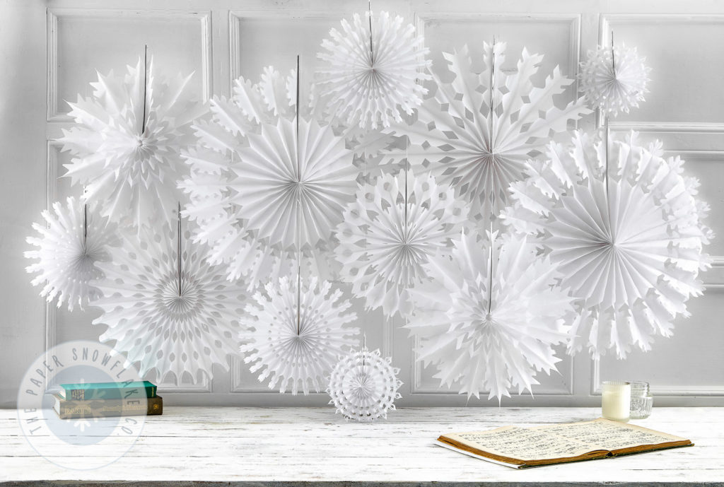 Special Pack of 12 Large Paper Snowflake Decorations | The Paper ...