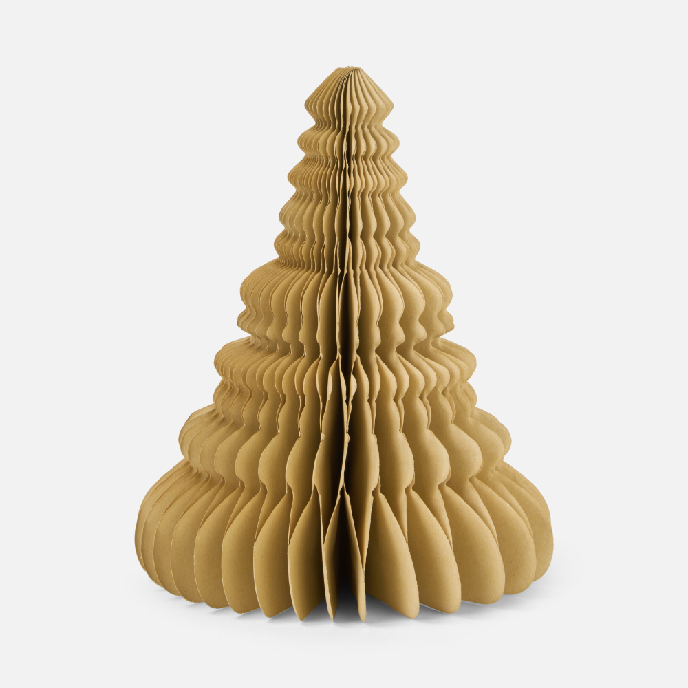Trio of Honeycomb Tree Decorations , 10-30cm in Christmas Colours | The ...