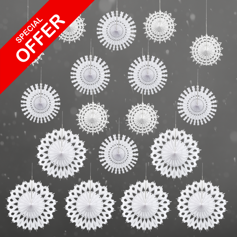 blizzard pack 18 snowflakes | The Paper Snowflake Company